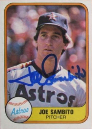 Joe Sambito Autographs and Memorabilia | Sports, Baseball
