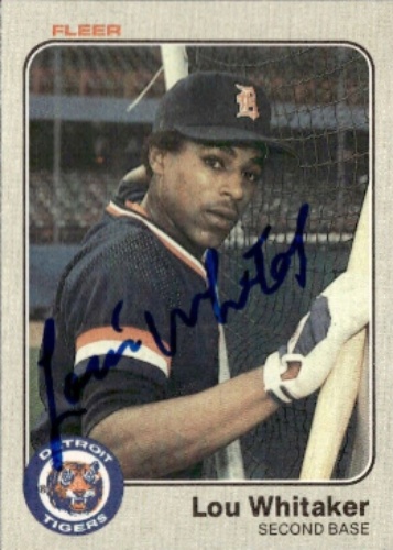 Lou Whitaker Autographs and Memorabilia | Sports, Baseball