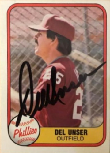 Del Unser Autographs and Memorabilia | Sports, Baseball