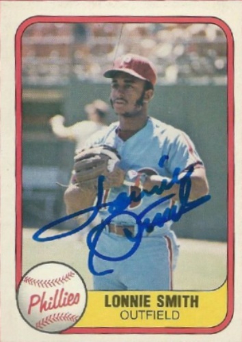 Lonnie Smith Autographs and Memorabilia | Sports, Baseball