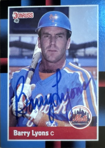 Barry Lyons Autographs and Memorabilia | Sports, Baseball
