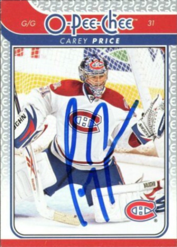 Carey Price Autographs and Memorabilia | Sports, Hockey